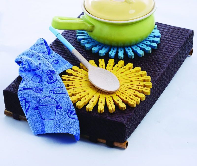 DIY Alas Periuk Menggunakan Penyepit Baju - IMPIANA